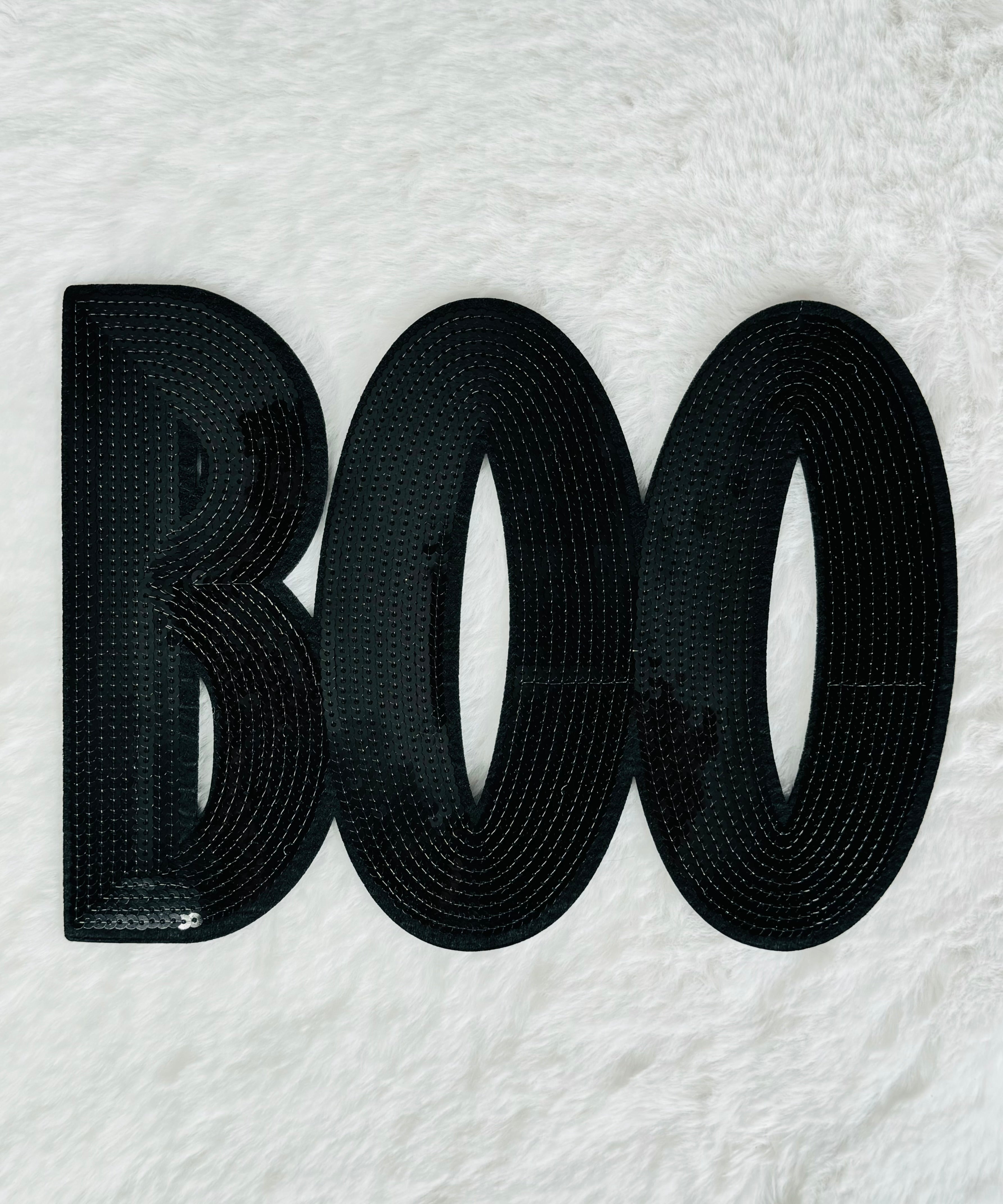 Black Boo Sequin Patch – Magen Made