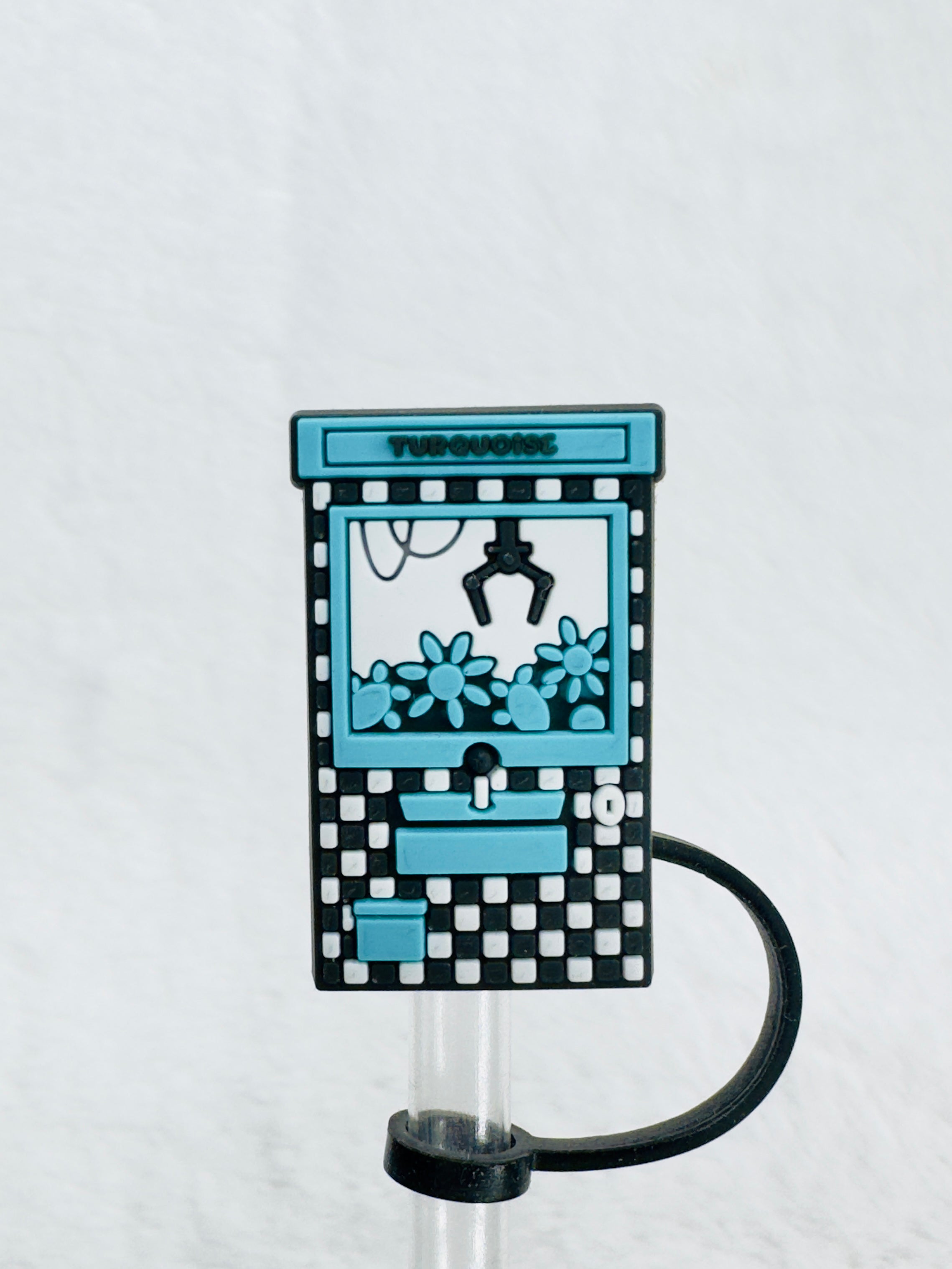 Turquoise Claw Machine Straw Topper – Magen Made